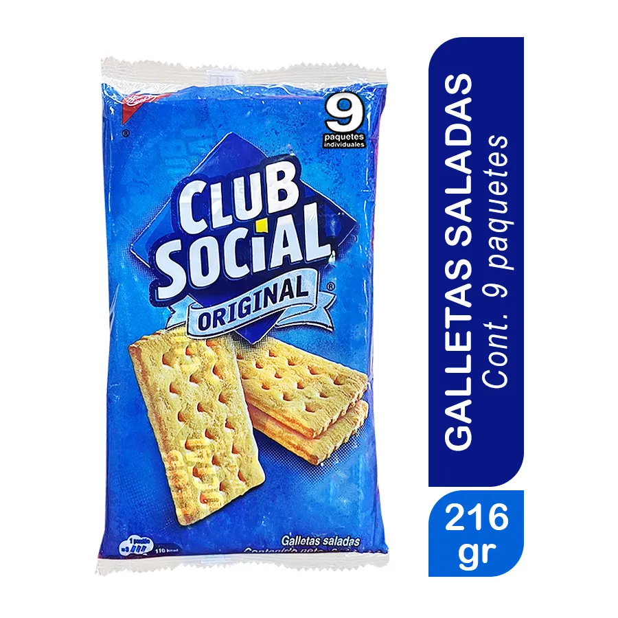 Galleta Club Social Original 216 g | HIPERMAXI ROCA Y CORONADO | Hipermaxi
